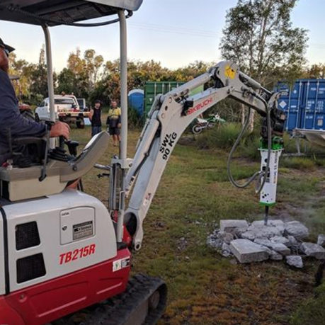 Excavator Attachment Rock Breaker - 3.5t For Hire in Melbourne
